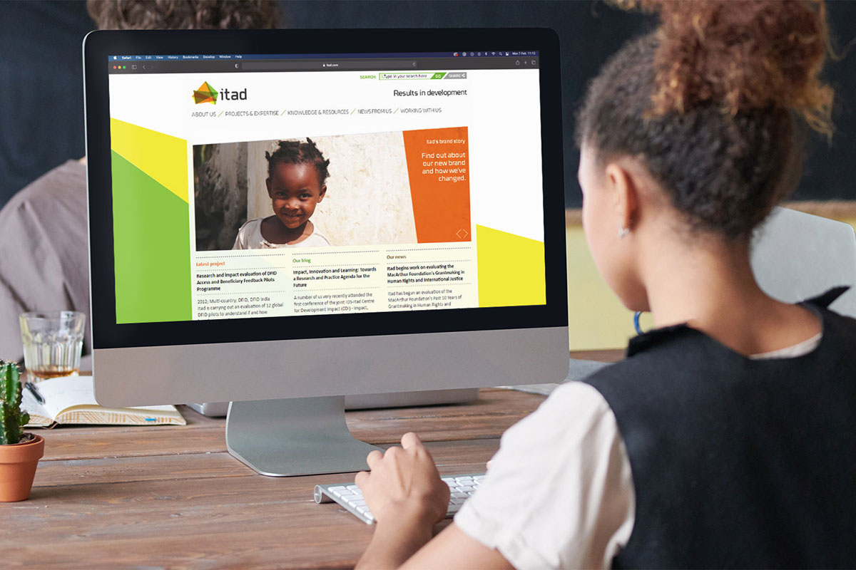 Itad WordPress website with animated logo | BrightMinded